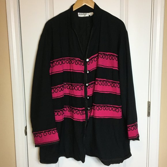 Anage | Jackets & Coats | Anage Heavyweight Embellished Beaded Jacket ...